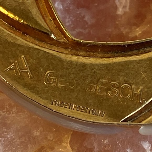 Jewelry | Ges Gesch Ah Vintage Mother Of Pearl Brooch | Poshmark